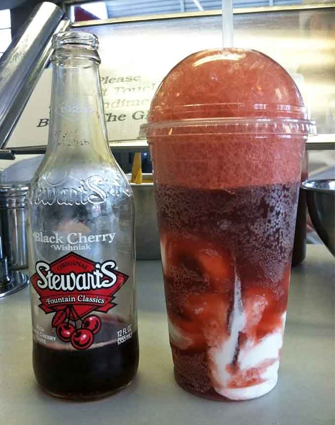 Black cherry soda meets vanilla ice cream in a float that tastes like summer regardless of season.