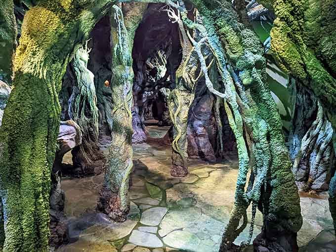 These gnarly tree tunnels twist reality into something straight out of a fever dream, in the best way.