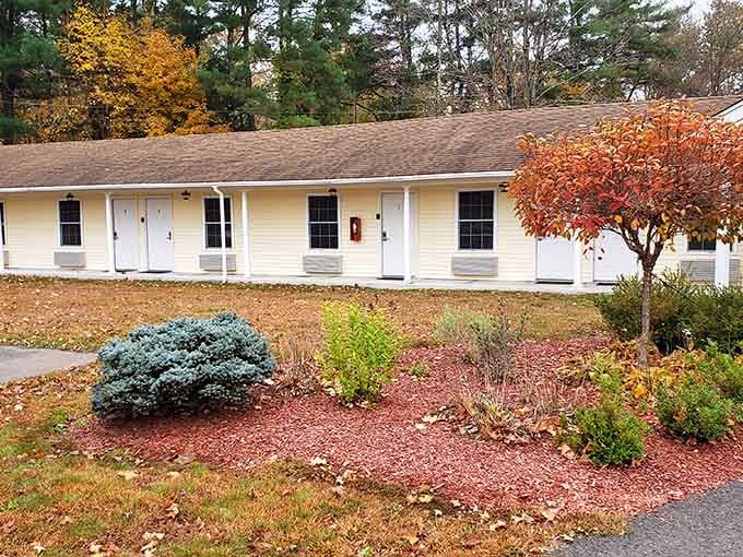 Simple elegance defines this motel offering comfortable rest for visitors who've turned antiquing into a weekend adventure.