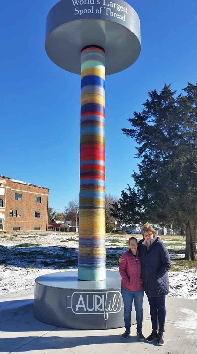 Winter transforms the spool into a frosty masterpiece, proving this attraction delivers year-round Instagram gold.