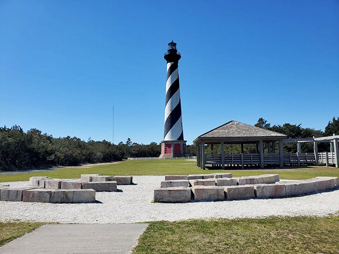 Those iconic spiral stripes have been guiding sailors home since your great-great-grandparents were young and spry.