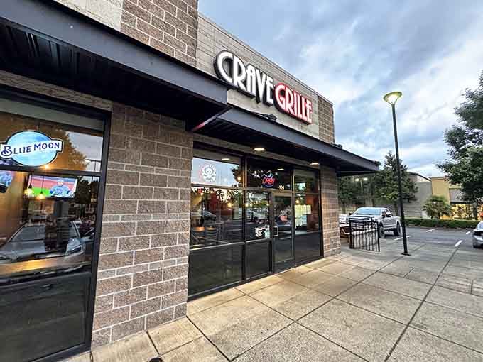 The welcoming entrance beckons with promises of juicy patties and portions that don't believe in moderation whatsoever.