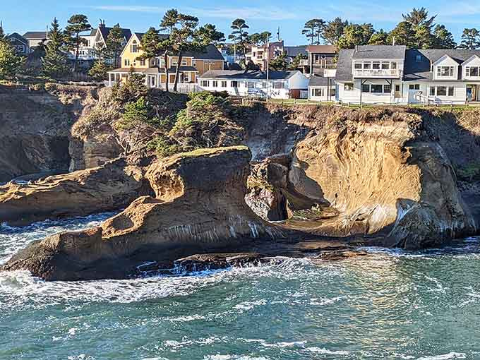 Depoe Bay's rocky coastline creates natural sculptures that waves have been perfecting for thousands of years.
