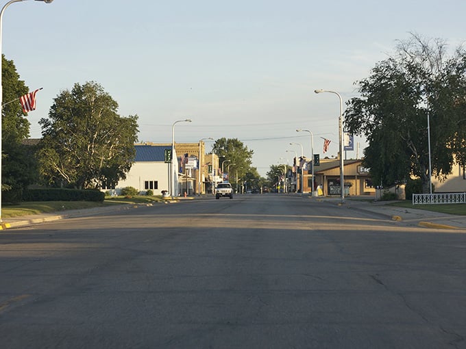 Golden evening light bathes quiet streets where the pace slows down and stress melts away naturally.