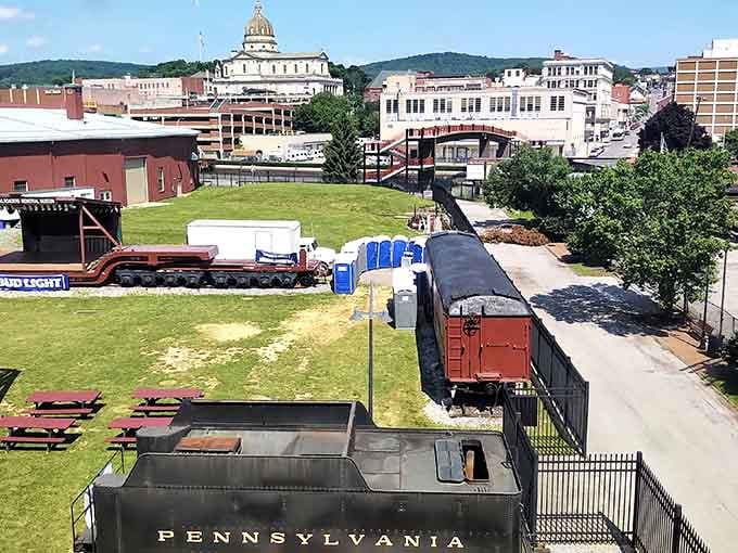 Railroad heritage runs through this mountain town's veins, connecting past industry to present community pride.