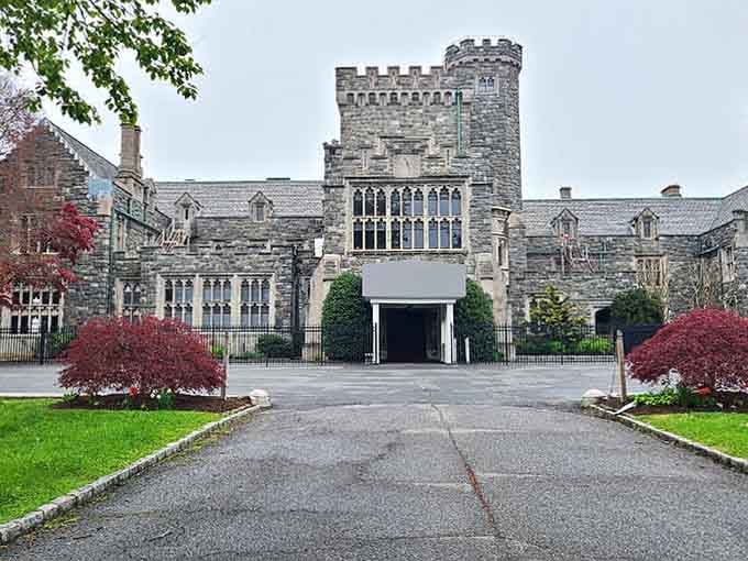 Those manicured hedges flanking the entrance whisper "important people live here" louder than any welcome sign ever could.
