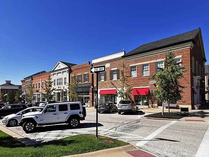 Brick buildings blend seamlessly with modern touches, showing how towns can honor history while embracing the future gracefully.