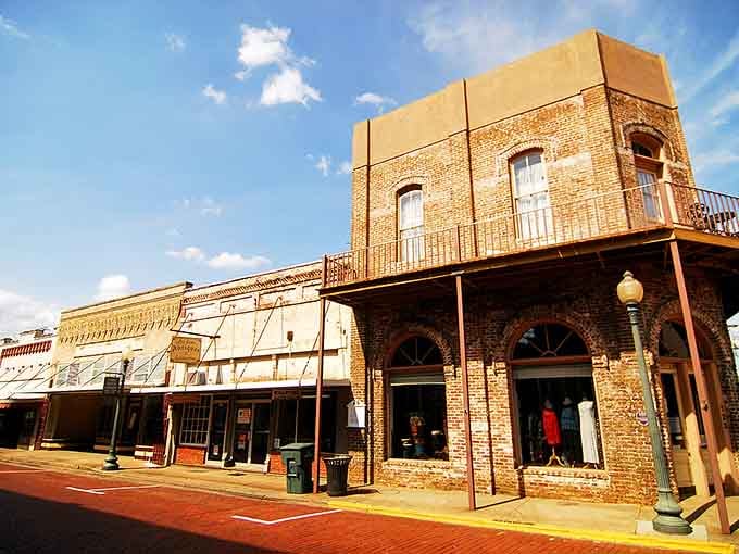 Nacogdoches's main street stretches wide and welcoming, ready to transform into the world's greatest flea market when First Monday arrives.