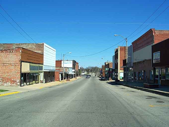 Empty streets stretch toward the horizon, peaceful and unhurried, where traffic jams are something that happens to other people.
