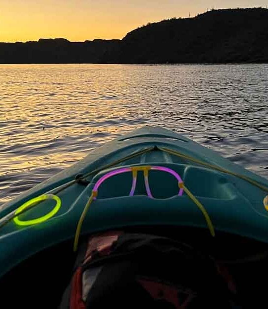 glowing kayak ride arizona ftr