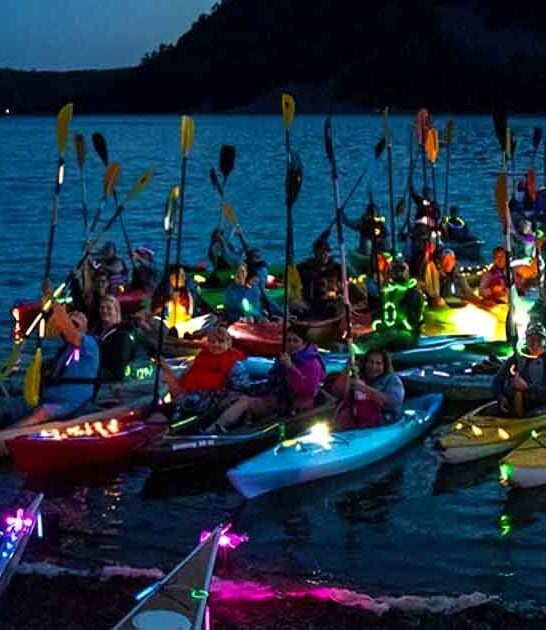 glowing kayaks arizona lake ftr