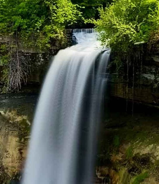 most stunning minnesota waterfall ftr