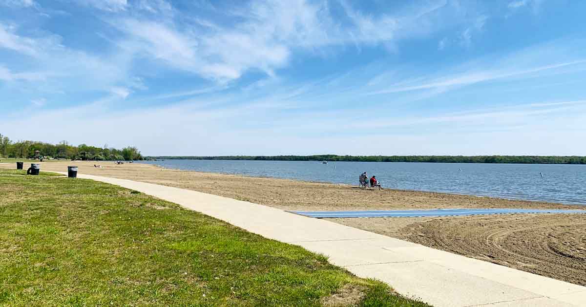 This Ohio State Park Has The Largest Inland Beach In The State