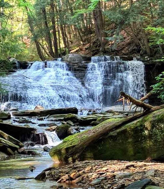 pennsylvania magical waterfall view ftr