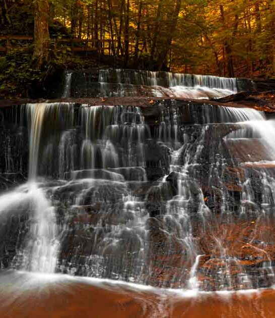 secluded waterfall pennsylvania tale ftr