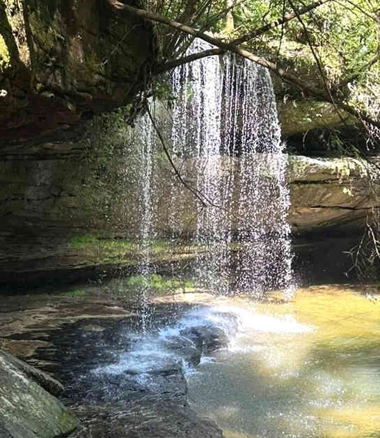 stunning waterfall hike alabama ftr