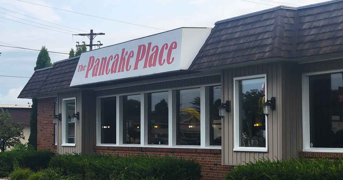The Pancakes At This Cozy Wisconsin Restaurant Are So Big, They Hang ...