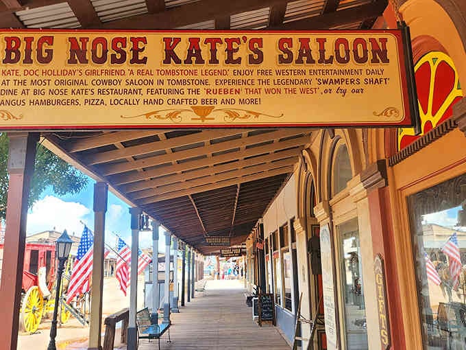 The porch alone tells you this isn't some corporate knockoff; this is the real Old West deal, friends.