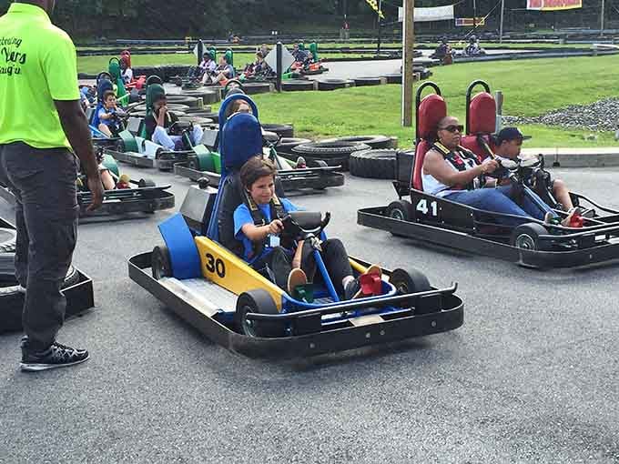 Young racers line up like they're auditioning for a Fast and Furious reboot, minus the explosions and physics-defying stunts.