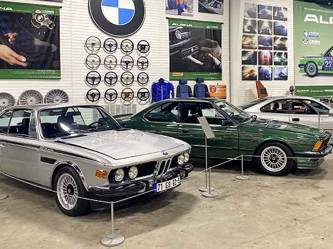 Classic BMWs lined up like automotive royalty, proving that good design never goes out of style, just gets more distinguished.
