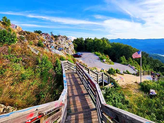 Those wooden stairs aren't just functional, they're your personal stairway to something extraordinary waiting above.