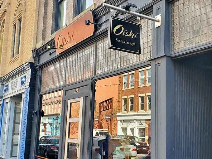 When the signage gleams like this, you know the fish inside is treated with equal care and respect.