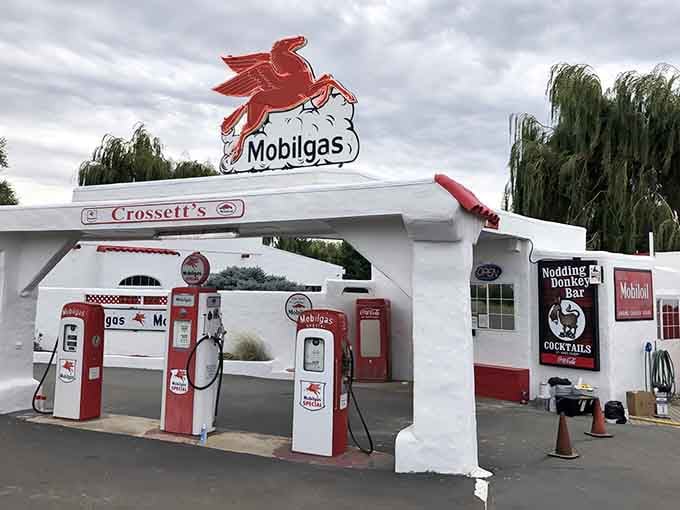 That iconic red Pegasus isn't just decoration, it's your beacon to one of Washington's most charming dining adventures.