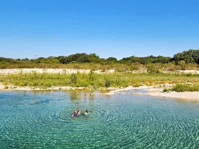 That water color isn't a filter, folks, it's just Texas showing off its best Caribbean impression.