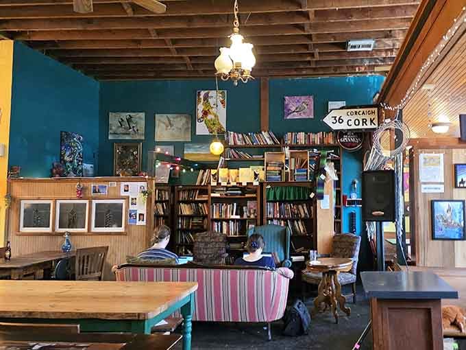 Books and wine in perfect harmony, because whoever said you can't have it all clearly never visited Portland.