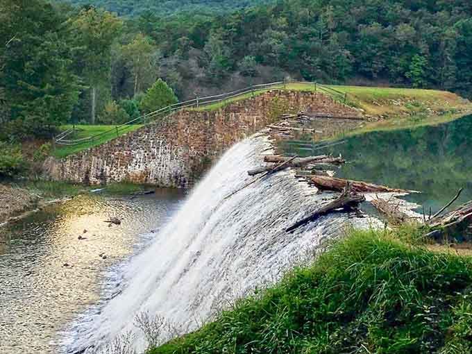 When water meets engineering, magic happens—this spillway creates a cascade that'll make your Instagram followers actually jealous.