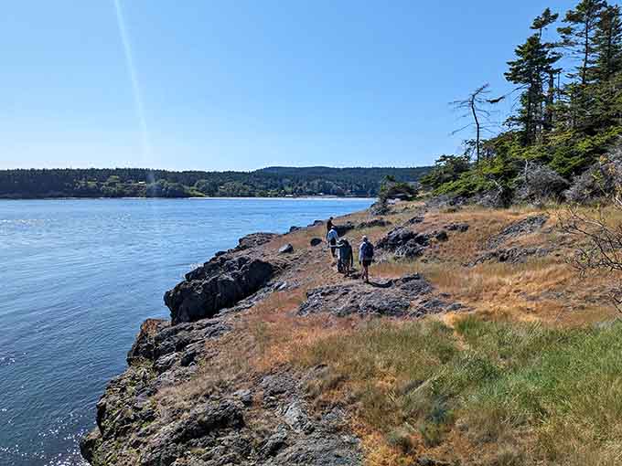 Rocky shores meet endless blue horizons where your biggest worry is which view to photograph first.