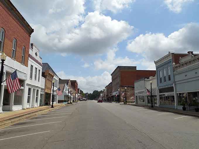 Main Street Greensboro looks like someone hit pause on the best parts of small-town America and forgot to press play again.