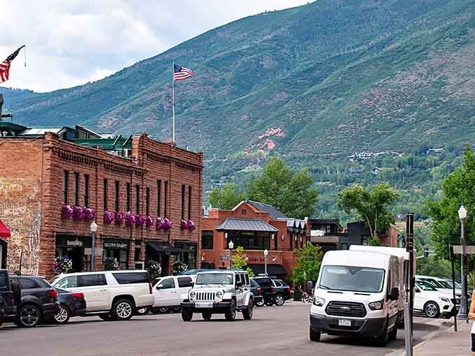 Downtown Aspen frames Aspen Mountain like nature's own masterpiece, proving some backdrops never get old.