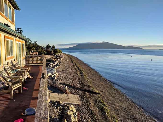 Your waterfront escape awaits where the only traffic jam involves kayakers debating who gets the best sunset view.