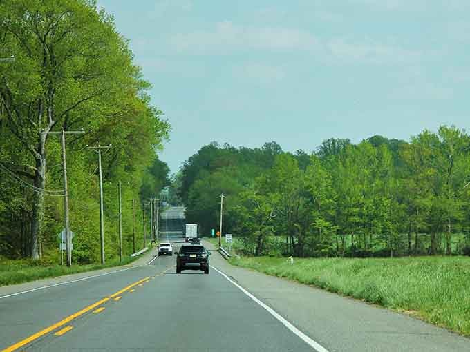 The scenic country roads of Pilesgrove offer peaceful drives through lush farmland where traffic jams simply don't exist here.