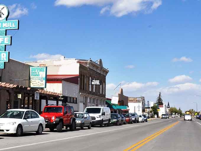 Admire the colorful, historic buildings and wide-open mountain views in Antonito, a charming town full of unique Colorado character.