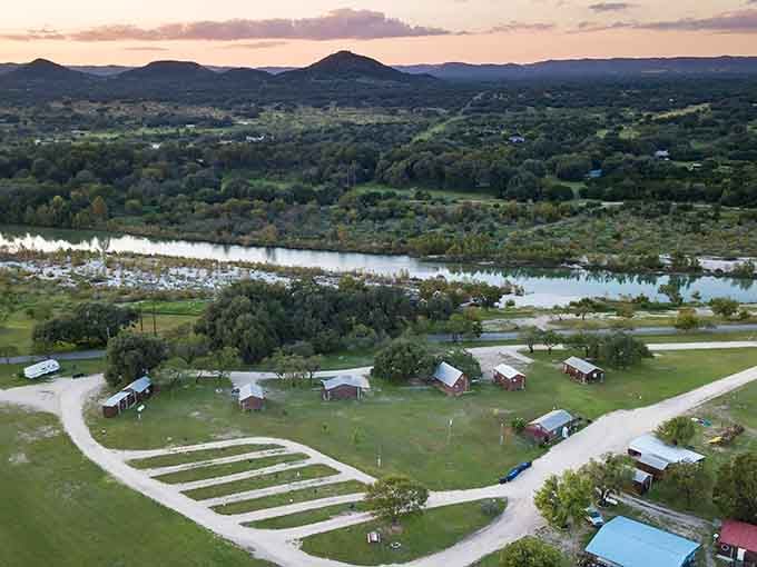 Those cabins nestled along the river at sunset make roughing it look surprisingly civilized and downright Instagram-worthy.