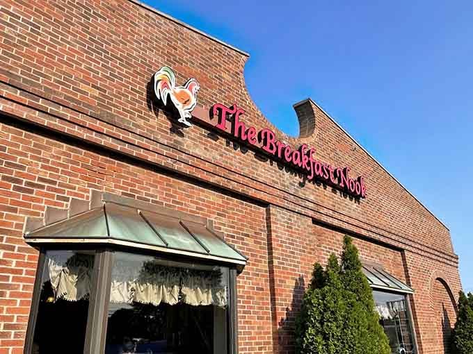 That brick exterior isn't fancy, but it's been calling to hungry folks like a breakfast siren song.