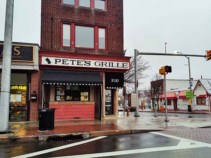 That red brick facade hides Baltimore's breakfast secret better than a magician hides rabbits in hats.