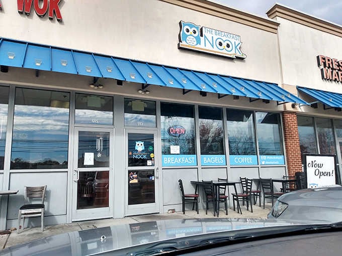 That cheerful owl logo isn't just cute, it's your beacon guiding you to breakfast salvation in Sicklerville.