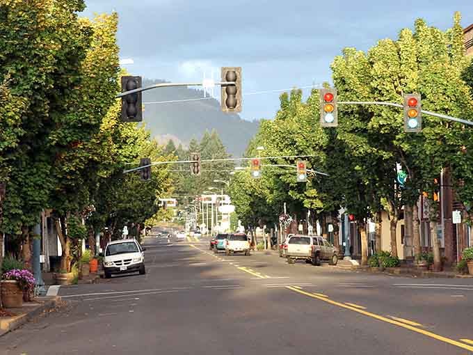 Main Street Cottage Grove looks like someone preserved the best parts of small-town America in amber.