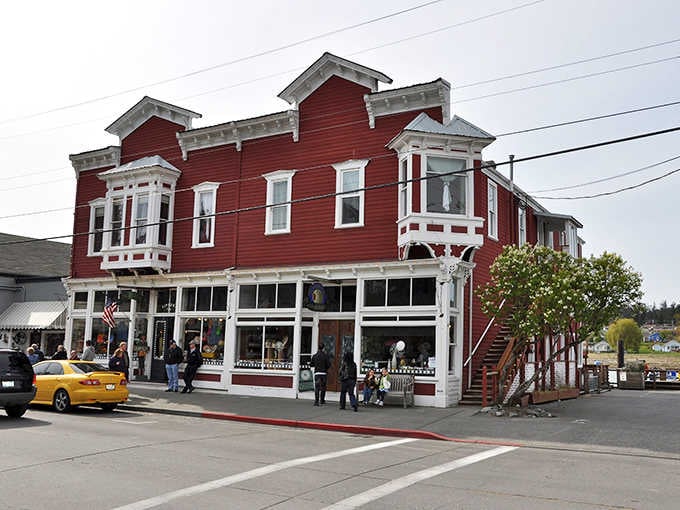 This crimson beauty with its bay windows and vintage charm stands as proof that old buildings have more personality than new ones ever will.