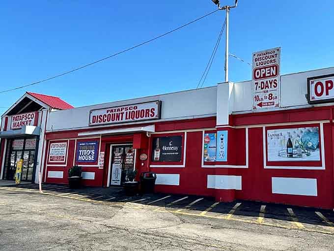 That distinctive red and white exterior isn't just eye-catching, it's your beacon to bargain paradise in Baltimore.