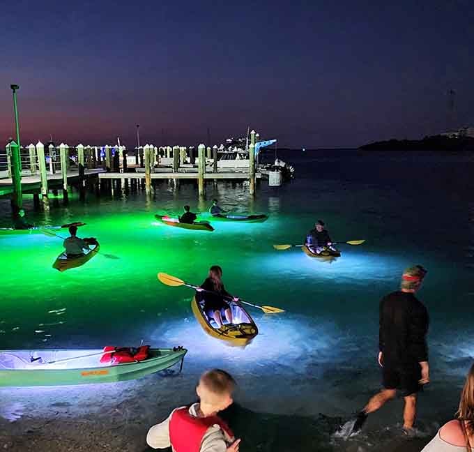 Those glowing kayaks aren't special effects, they're your ticket to the most photogenic adventure in the Keys.