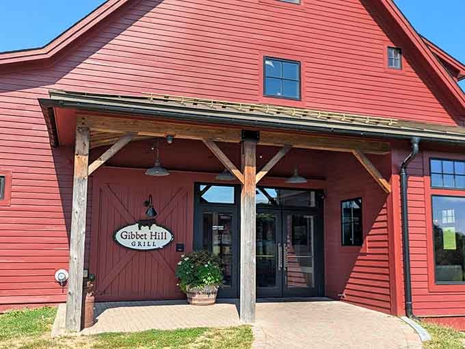 That red barn exterior isn't just charming, it's your first hint that something special awaits inside.