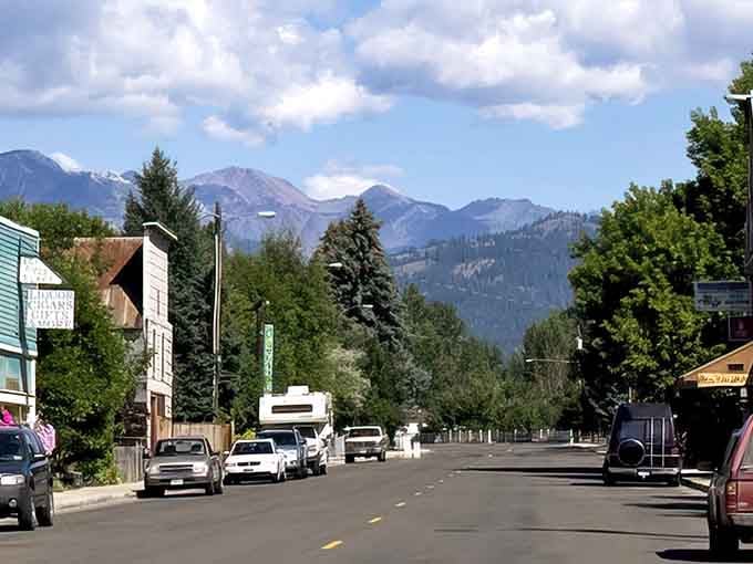 The Wallowa Mountains rise at the end of Main Street like nature's own cathedral, humbling and magnificent.