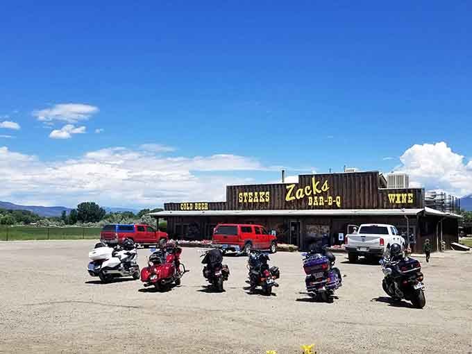 Even the motorcycle crowd knows where to find the best smoked meat, lining up like they're at Sturgis for brisket.