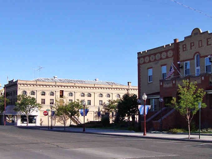 Historic downtown buildings stand proud like they've been keeping Montrose's secrets since the frontier days.