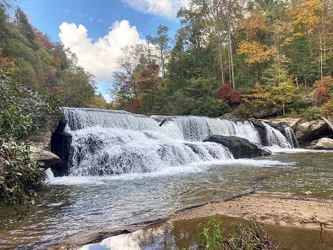 Multi-tiered perfection cascading into a swimming pool that nature spent millennia designing just for you.