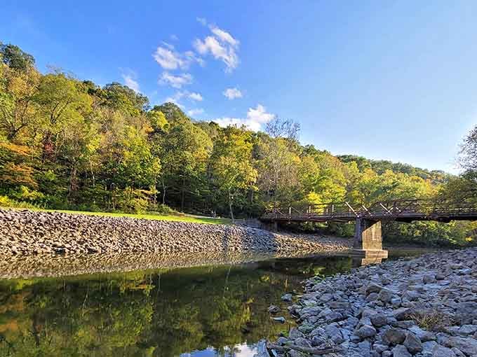 When the dam releases, it's like nature's own time capsule opening up with 450-million-year-old secrets.